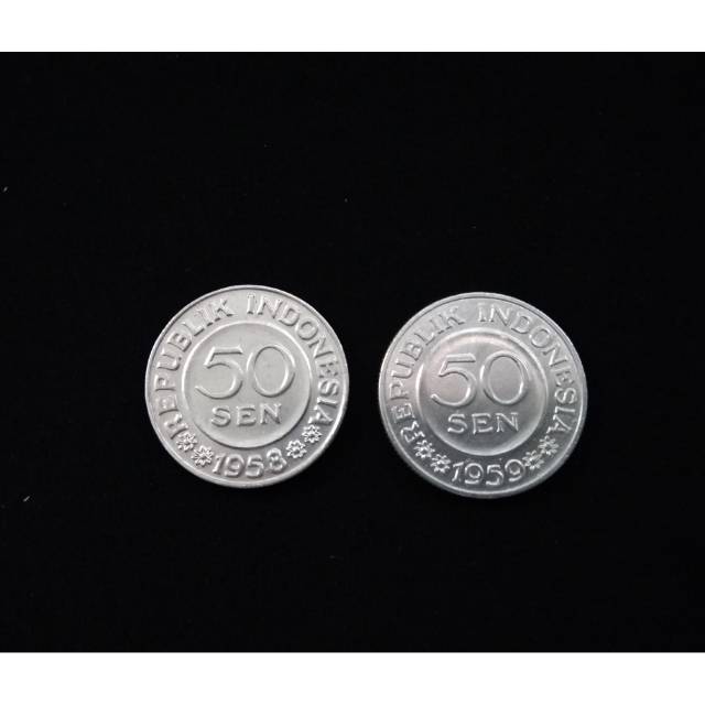 Jual Uang kuno 1/2 ( 0,5 ) rupiah atau 50 sen gambar garuda tahun 1958 / 1959 | Shopee Indonesia