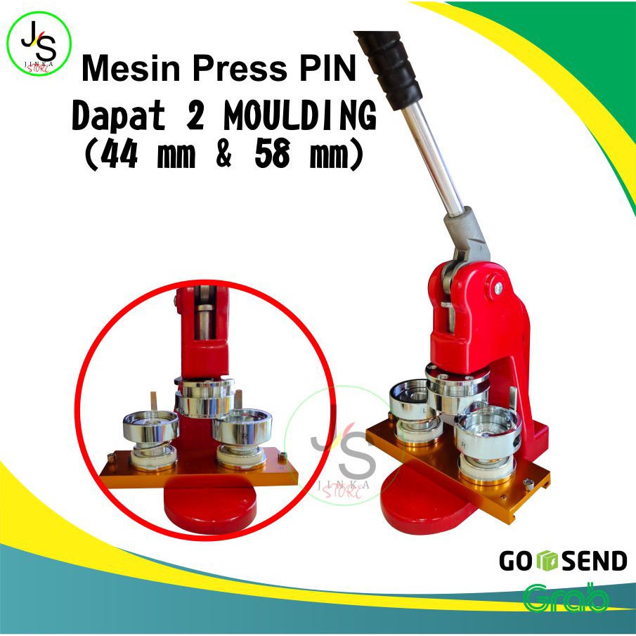 Jual MESIN PRESS PIN EKONOMIS Peniti Gantungan Kunci // 2 MOULDING (44 ...