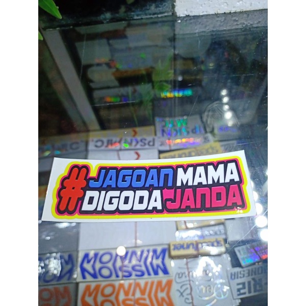 Jual Sticker printing Jagoan Mama Digoda Janda | Shopee Indonesia