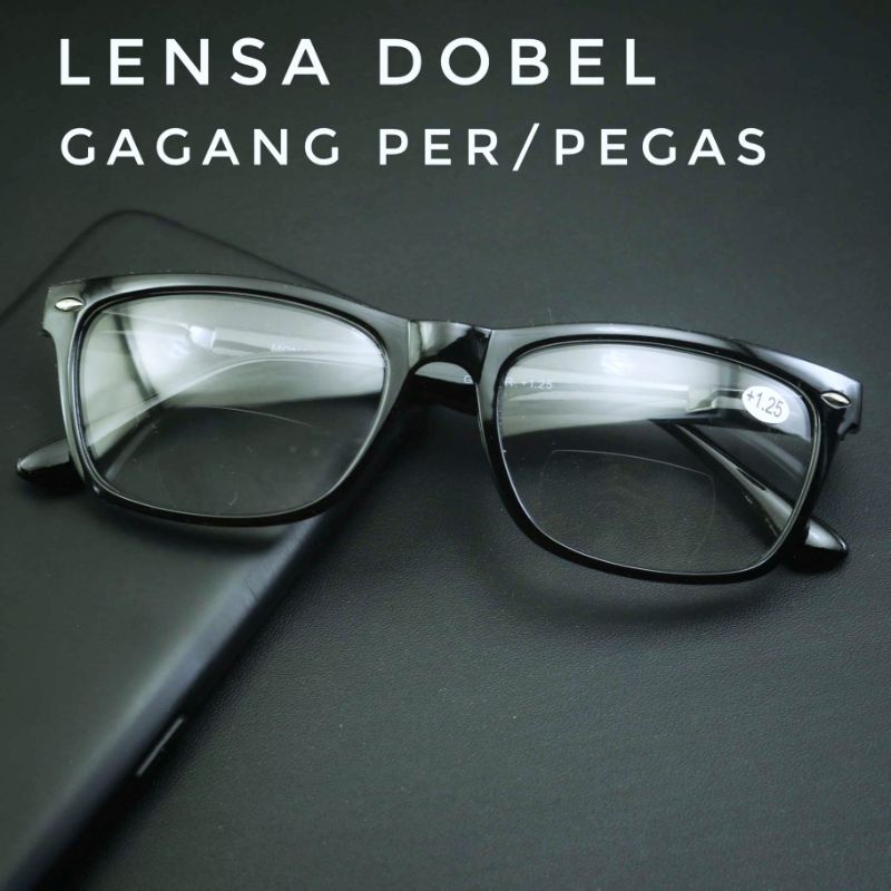 Jual 622/KACAMATA BACA LENSA DOBEL KRYPTOK GAGANG PER/PEGAS PRIA WANITA ...