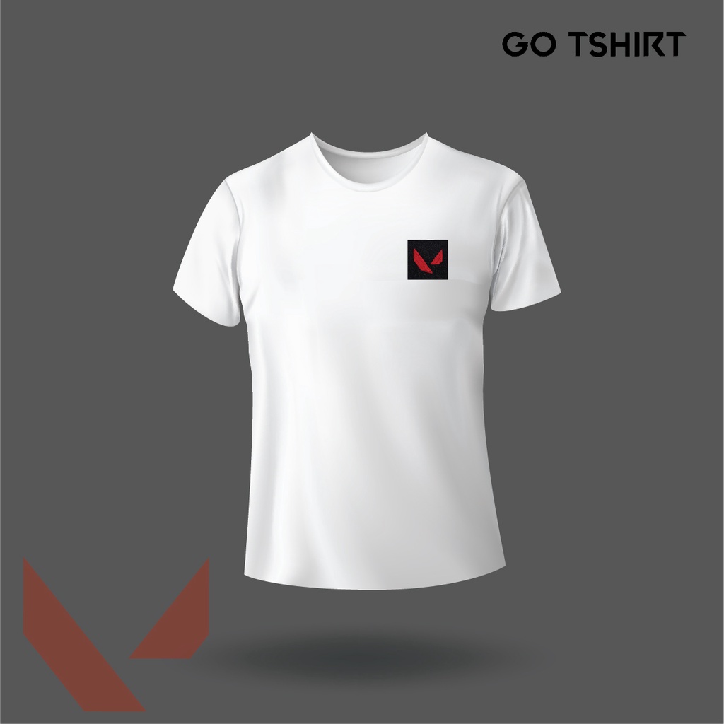 Jual Baju Kaos Bordir Logo Valorant | GO TSHIRT | Shopee Indonesia