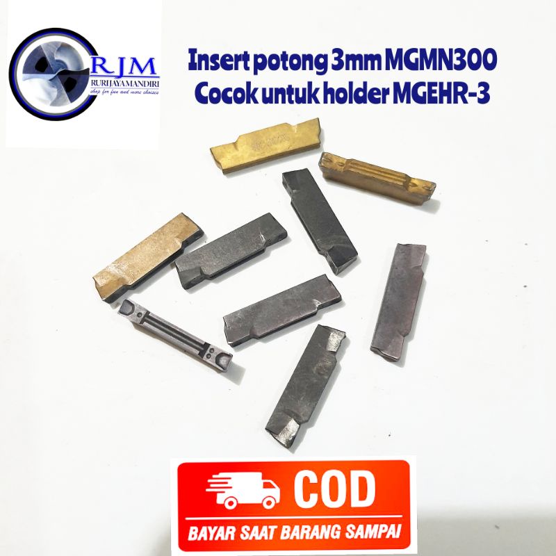 Jual insert potong 3mm MGMN300 carbide cocok untuk holder mgehr-3 ...