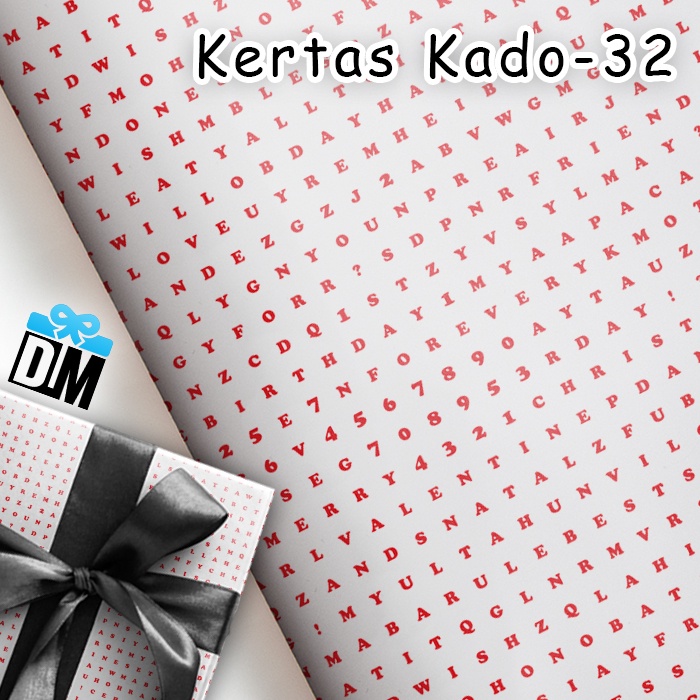 Jual Kertas Kado Koran Newspaper Samson Abu Putih Korea Pembungkus ...