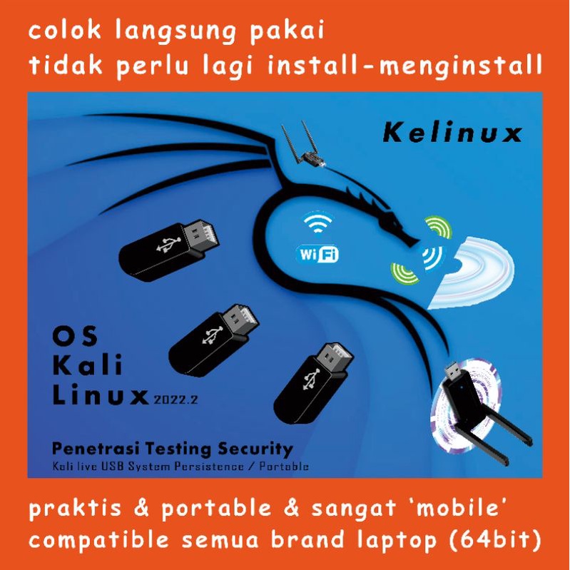 Jual KALI LINUX OS USB Kali live system Persistence/portable. (bukan ...