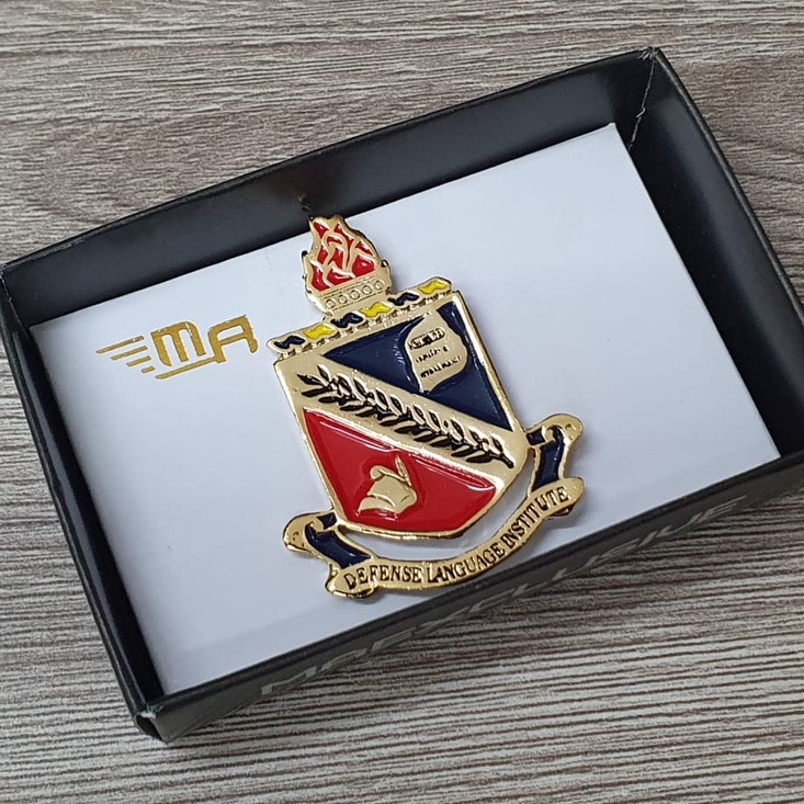 Jual Brevet Wing Pin defense language institute DLI Brivet Pin | Shopee ...