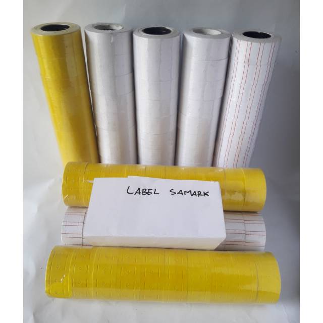 Jual LABEL SAMARK / SATO / PRICEL LABEL SINGLE / LABEL SAMARK KUNING ...