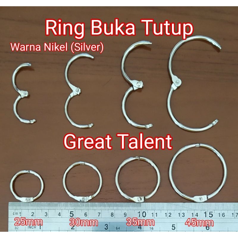 Jual Ring RBT Nikel Silver - Ring Buka Tutup - Ring Binder - Ring Buku ...