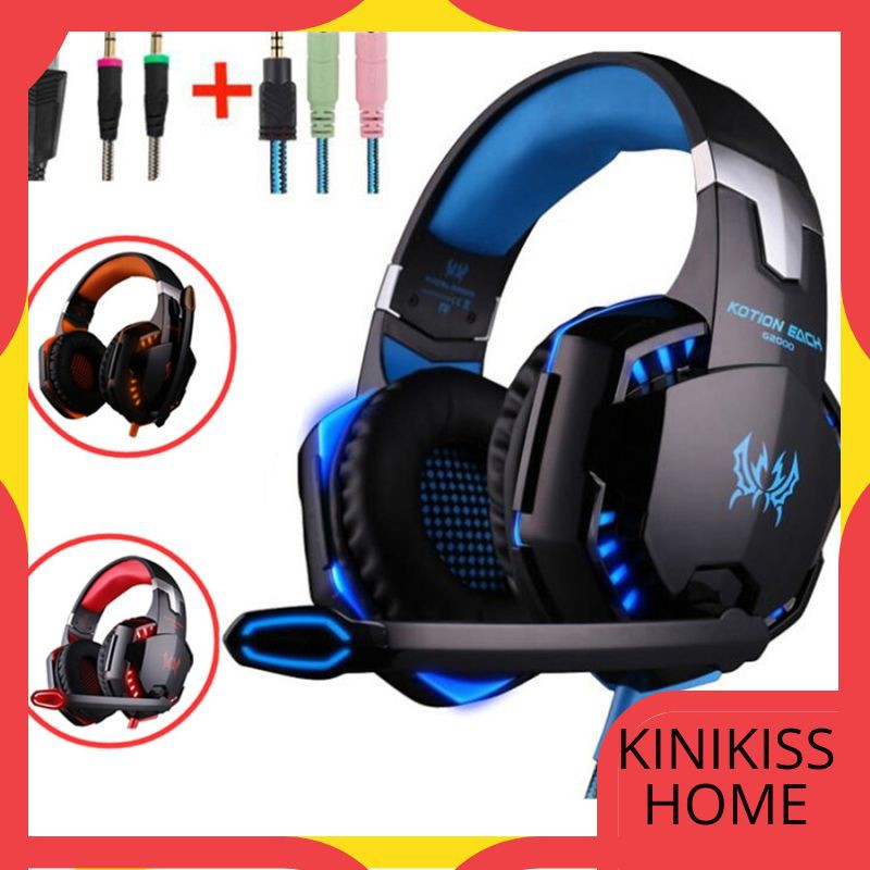 Jual Headphone Gaming G2000 G9000 Gaming Headsets Big Headphones with ...