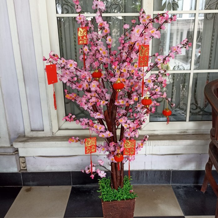 Jual Helnan_Store Pohon Imlek Angpao Bunga Sakura Meihua Mehwa ...