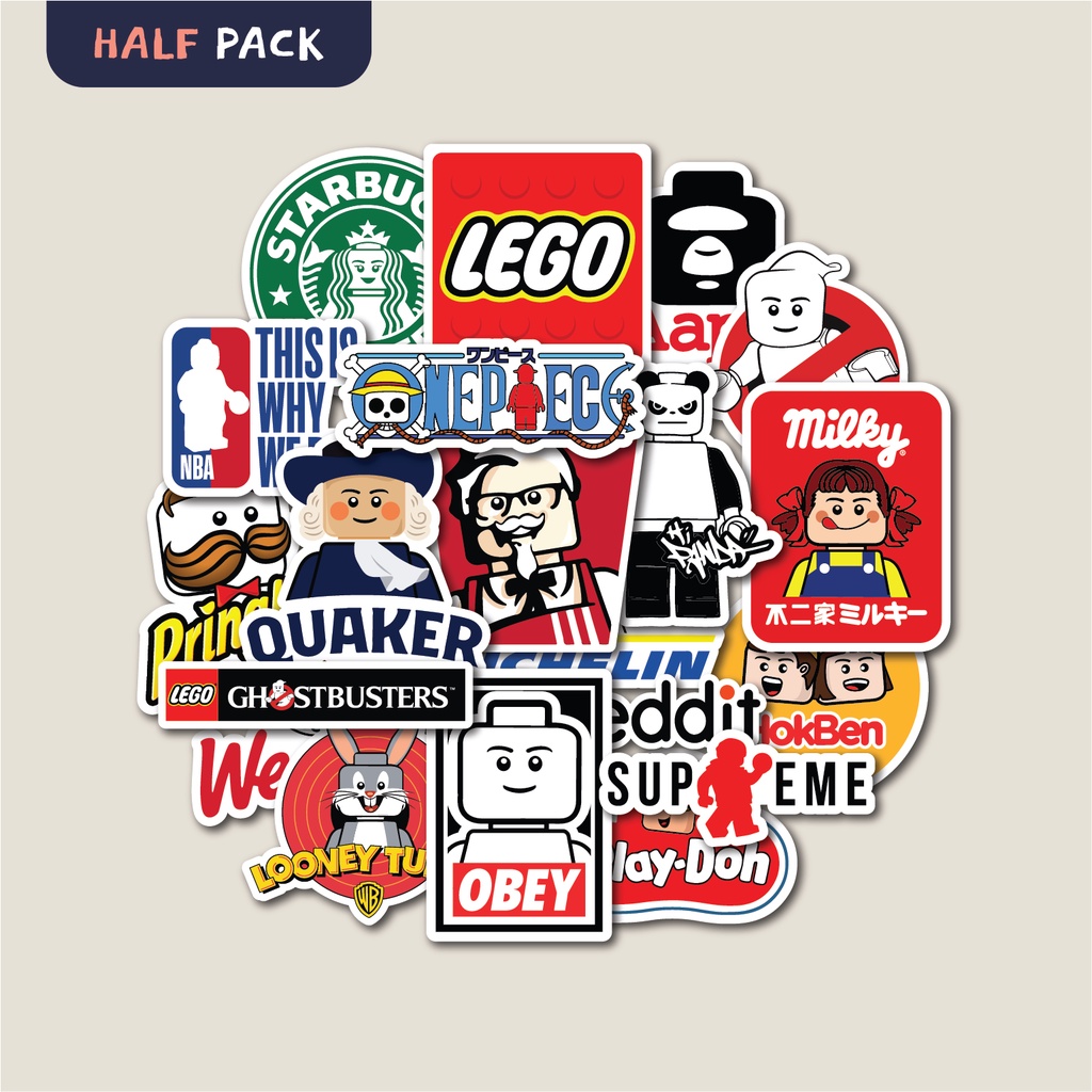 Jual STICKER PACK LOGO LEGO | STICKER TUMBLER | STIKER LAPTOP KOPER ...