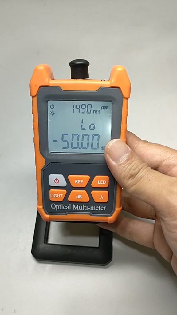 Jual optical power meter opm 8 lamda with led network cable / opm mini ...