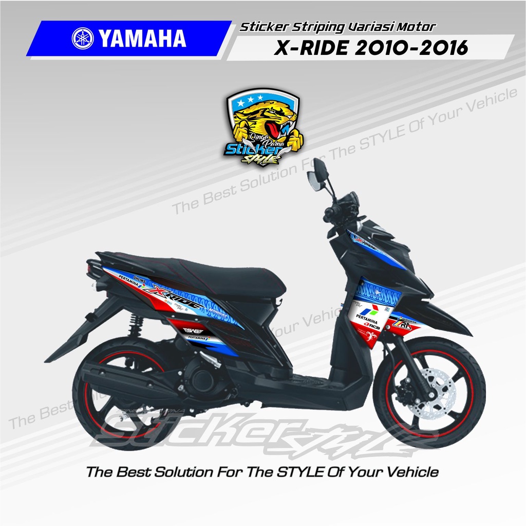 Jual STRIPING STIKER VARIASI MOTOR YAMAHA X-RIDE/TTX 2010/2016 LIVERY ...