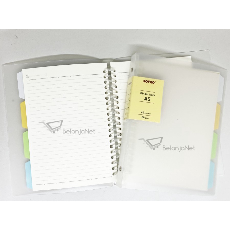 Jual Binder Note Map Binder File Joyko Transparan A5-TP-P519 ukuran A5 ...