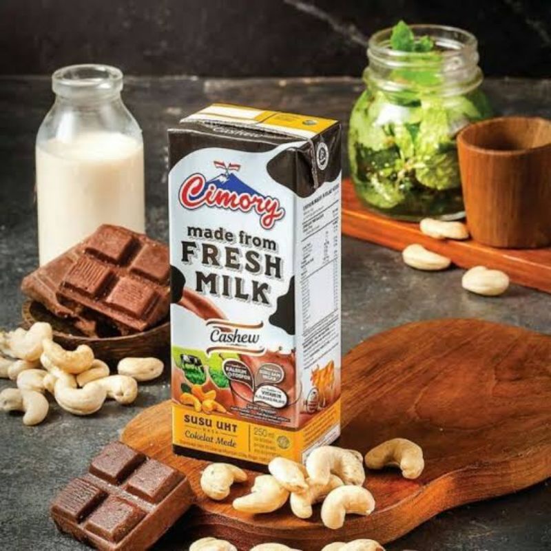 Jual Cimory Fresh Milk UHT Choco Cashew 250 Ml | Shopee Indonesia