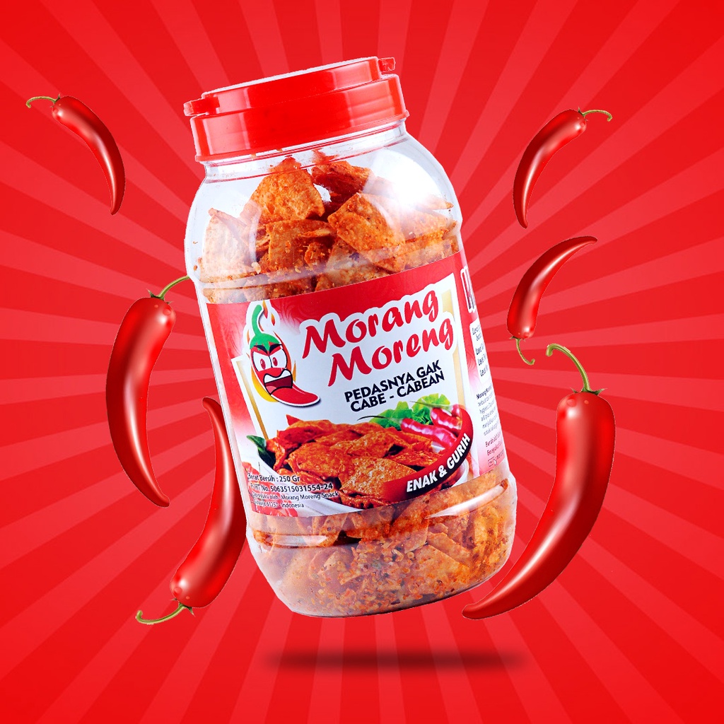 Jual Keripik Kulit Kebab Pedas Morang Moreng / Keripik Tortilla Kebab ...