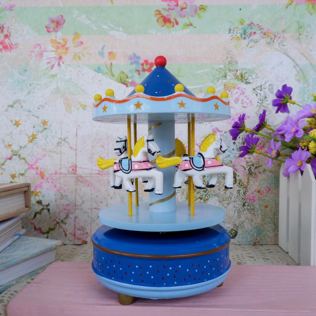 Jual Carousel Merry Go Round Biru Polkadot | Shopee Indonesia