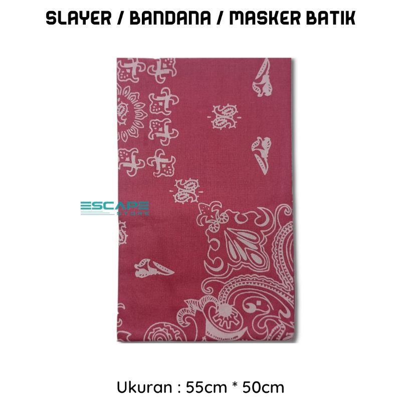 Jual Slayer batik multifungsi bandana batik masker batik syal batik ...
