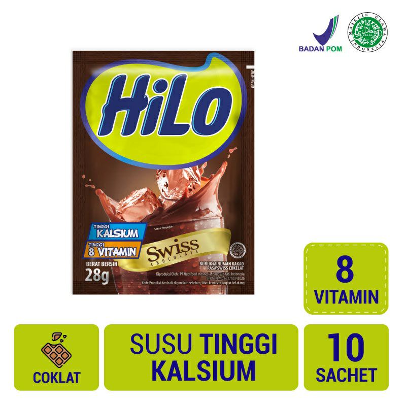 Jual hilo swiss coklat chocolate mint 10 sachet x 28gr | Shopee Indonesia