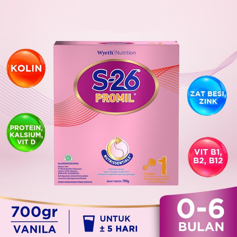 Jual S-26 PROMIL TAHAP 1 700 G SUSU FORMULA BAYI 0-6 BULAN | Shopee Indonesia