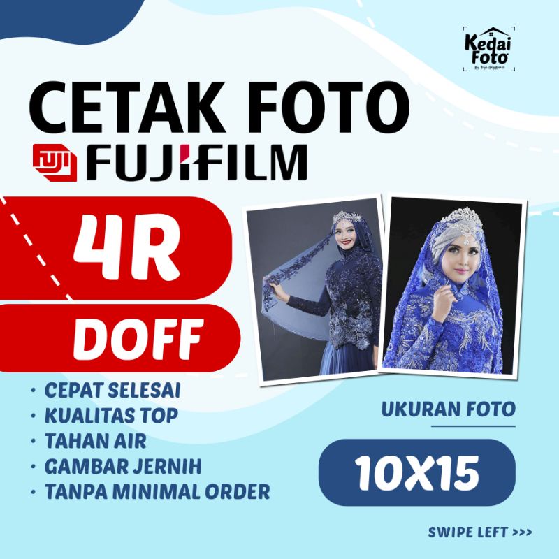 Jual Cetak Foto 4R Foto Doff Fujifilm Kodak Foto Kualitas Lab (10x15cm ...