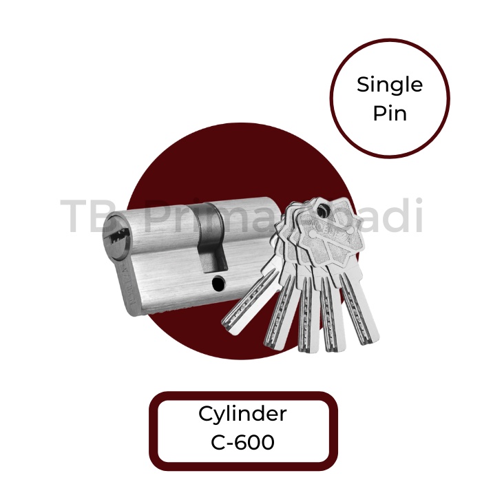 Jual NOBLEZA Cylinder Single Pin Computer Key Silinder Kunci Komputer ...