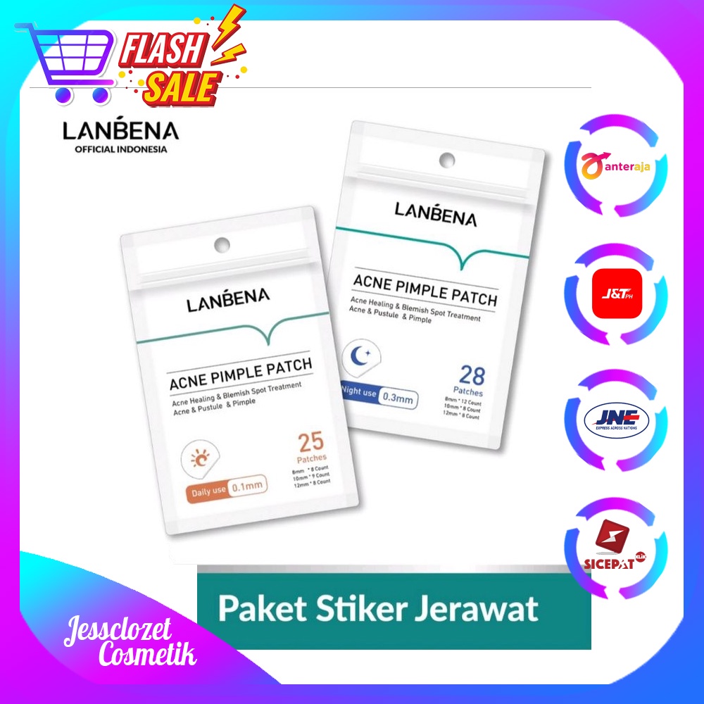 Jual LANBENA Acne Pimple Patch Day 0.1mm (25 Patches) / Night 0.3mm (28 Patches) | Shopee Indonesia