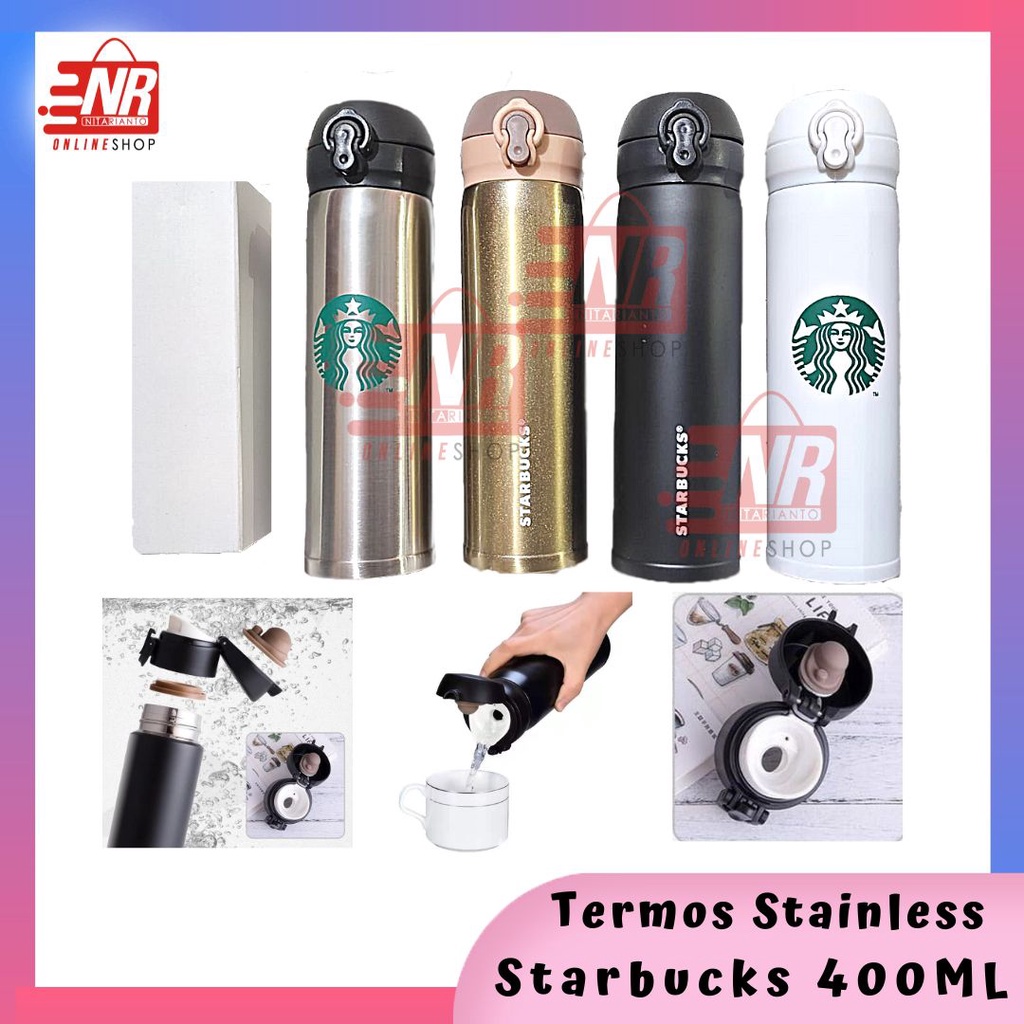 Jual Termos Air Minum Stainless Starbucks - Termos 400ml - Tumblr ...