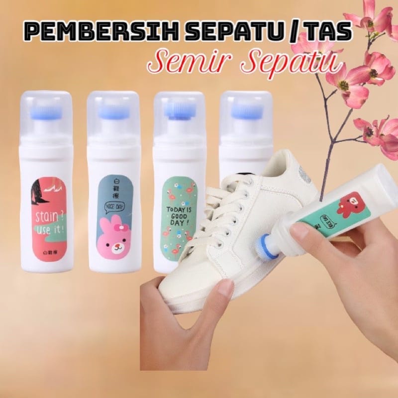 Jual Matahari Semir Sepatu Putih Cairan Pembersih Sepatu Putih White ...