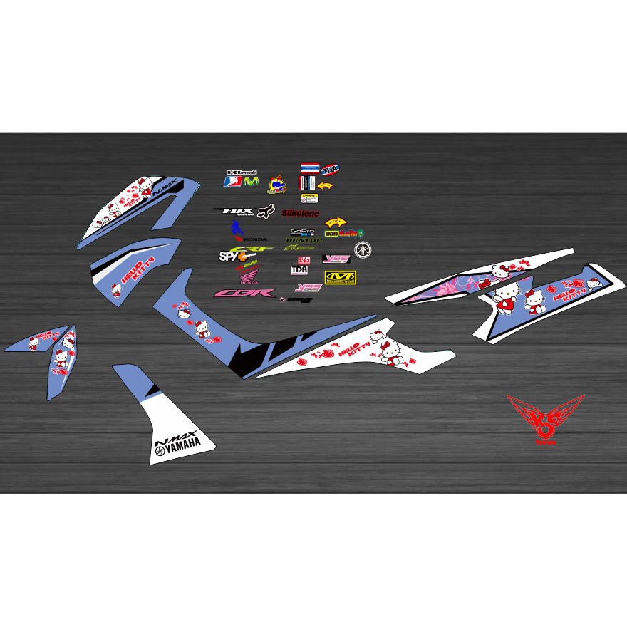 Jual STIKER YAMAHA NMAX LAMA HELLO KITTY | Shopee Indonesia