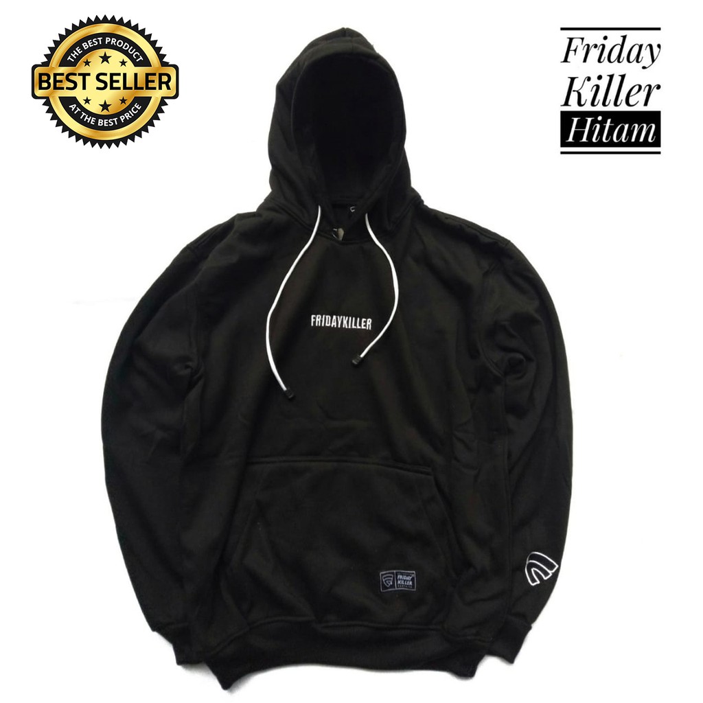 Jual Jaket Friday Killer Full Hoodie Simple Hitam Navy Maroon Ijo Botol ...