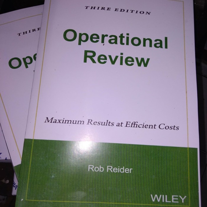 Jual operational review third edition by rob raider | Shopee Indonesia