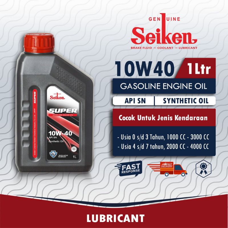 Jual Oli Mobil 10W-40 1Ltr Fully Synthetic Japan Technology | seiken ...