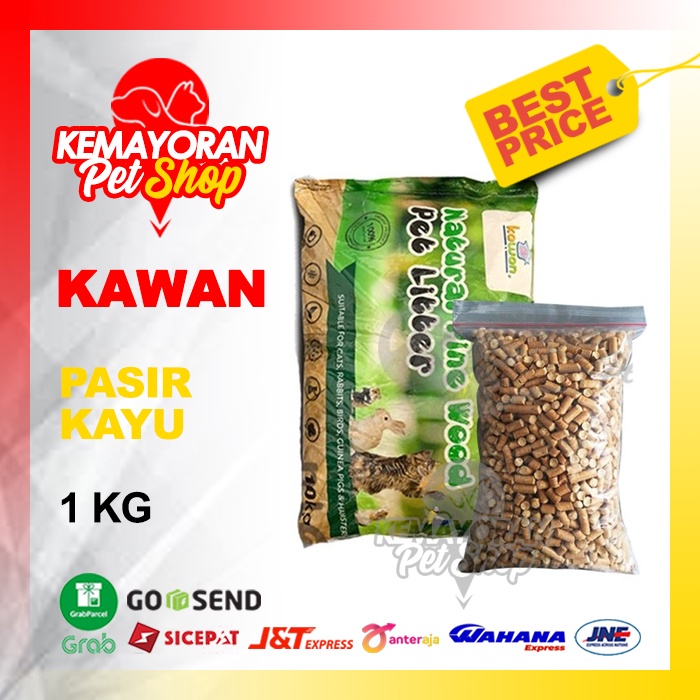 Jual Pasir Kucing KAWAN PINE WOOD Pasir Kayu 1KG | Shopee Indonesia