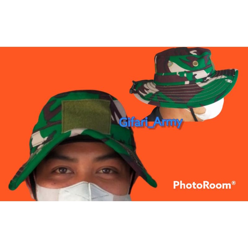 Jual TOPI RIMBA LORENG MALVINAS MODEL KAWAT+TOPI RIMBA TNI/topi tni ...