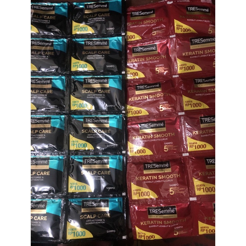 Jual Tresemme Sampo 1 renteng isi 12 sachet | Shopee Indonesia