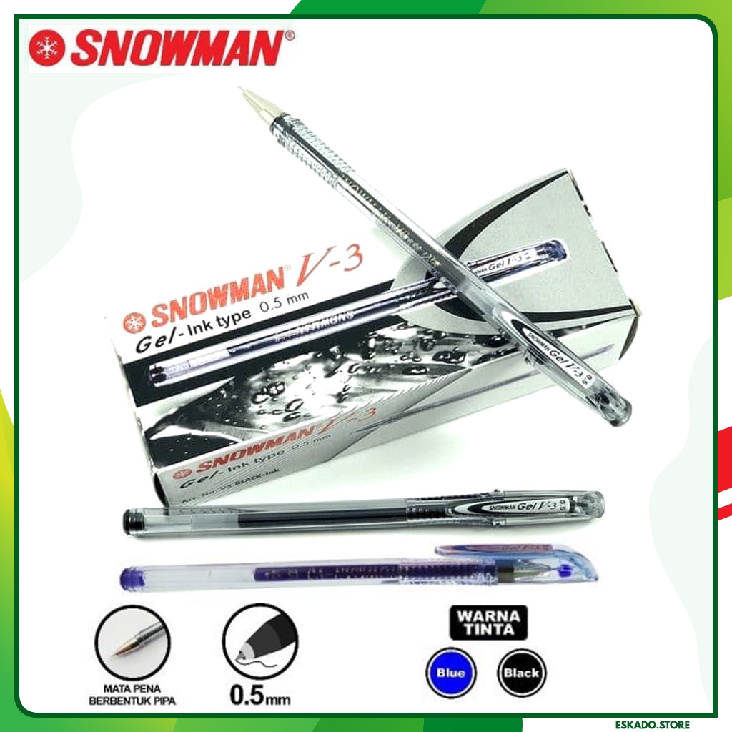 Jual Snowman Pen V-3 / Pulpen Snowman V3 | Shopee Indonesia