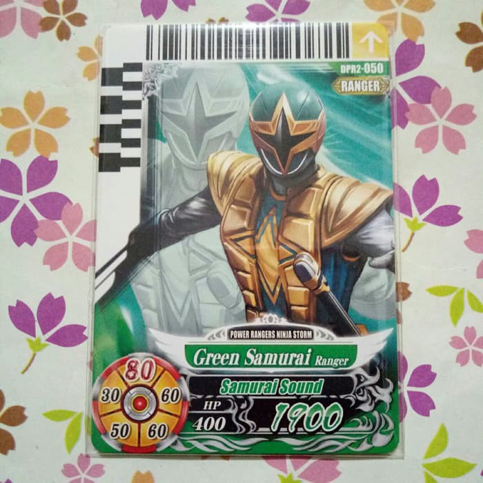 Jual power ranger card battle normal ranger green samurai v2 | Shopee ...