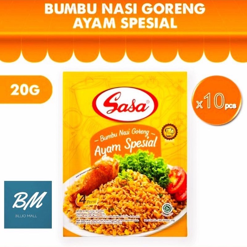 Jual Sasa Bumbu Nasi Goreng Ayam Spesial 10 Pcs / Sasa Nasi Goreng Ayam ...