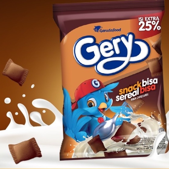 Jual Gery Snack & Sereal Bantal Extrude Keju / coklat 30g | Shopee ...