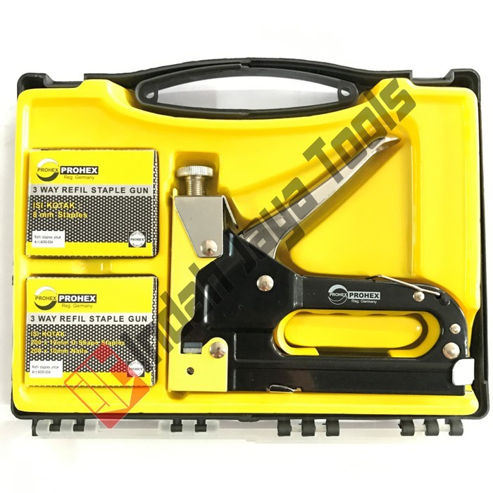 Jual HASSTON 4090-004 Staples Gun Tacker Prohex 3 in 1 / Staple Jok Tembak Hekter 3 Way Sofa Jok ...