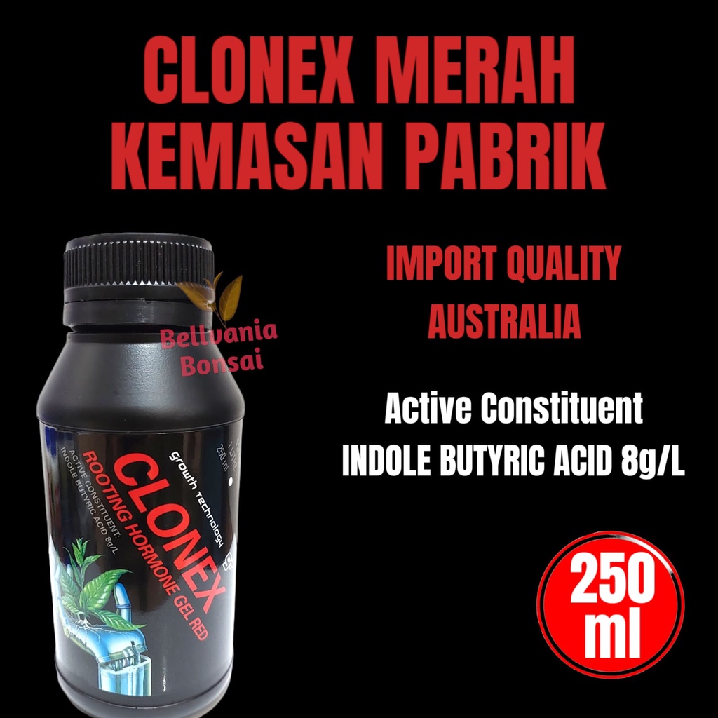 Jual Clonex Rooting Hormone Gel Red Kemasan Pabrik 250 ML | Shopee ...
