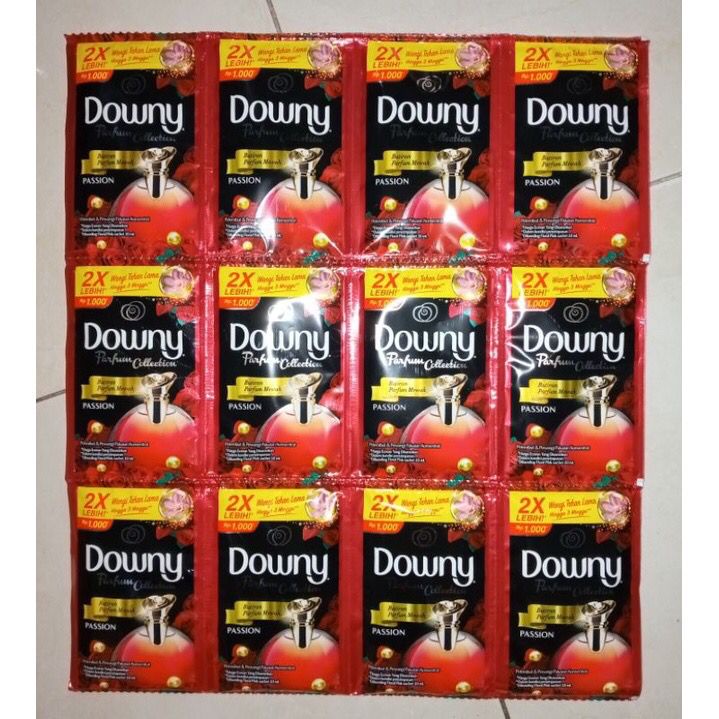 Jual ( ISI 12 ) PSM Downy Pewangi Pakaian HARGA PER Renceng 20ml ...