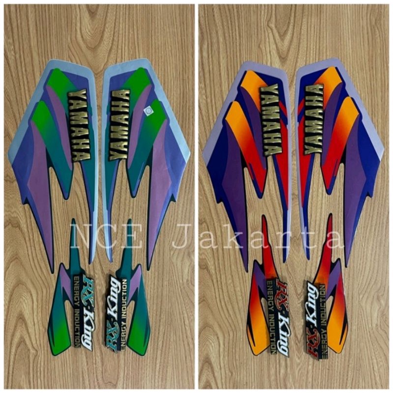 Jual paket list striping rx king 1996 set emblem yamaha dan emblem box ...