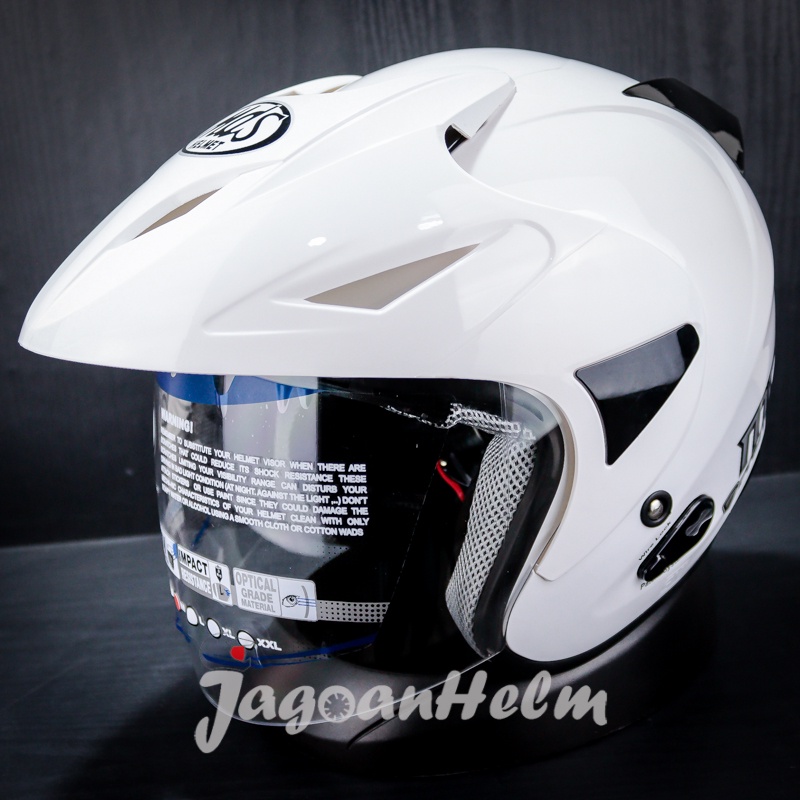 Jual MDS Helm Protector R SOLID | WHITE | SINGEL VISOR | VISOR CLEAR ...