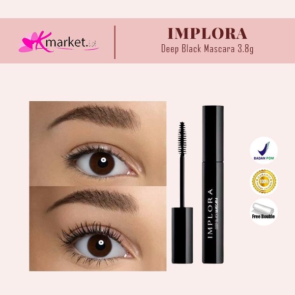 Jual IMPLORA - Deep Black Mascara 3.8g | Shopee Indonesia