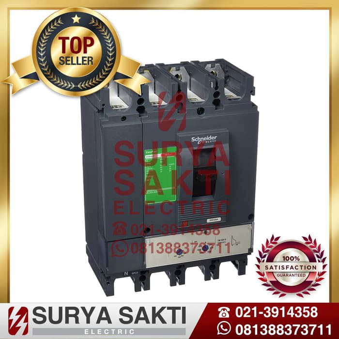 Jual SCHNEIDER MCCB CVS400F 4P 400A 400 A TM400D LV540309 CVS 400F 36KA ...