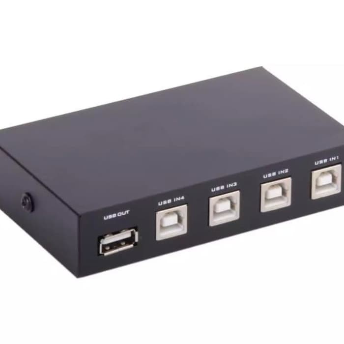 Jual Switch printer manual 4 port / Manual Switch Printer 4 Port / Data Switcher 1-4 Usb ...