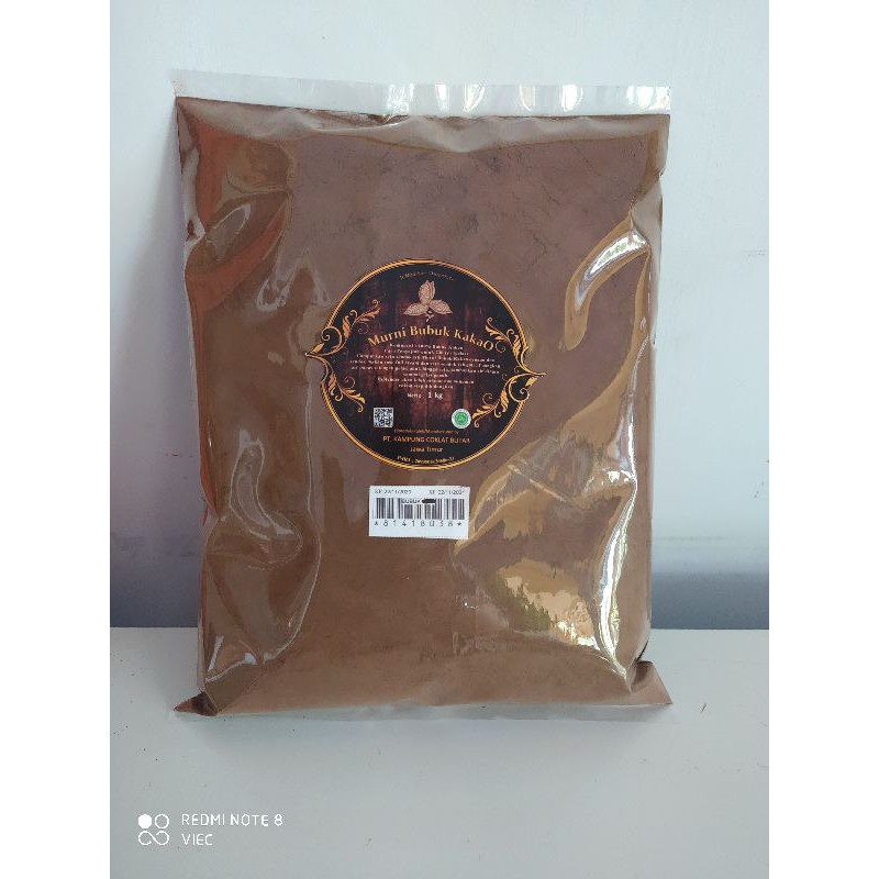 Jual Bubuk Coklat Murni kemasan 1 kg di produksi Kampung Coklat Blitar ...