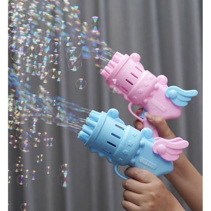 Jual Mainan Bubble Angel Gatling/Bubble Gun Gatling Sayap/Mainan Pistol ...