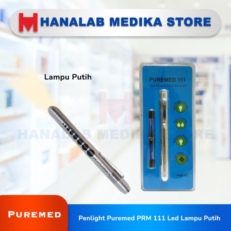 Jual Penlight Puremed Led PRM 111 Lampu putih JunDW | Shopee Indonesia